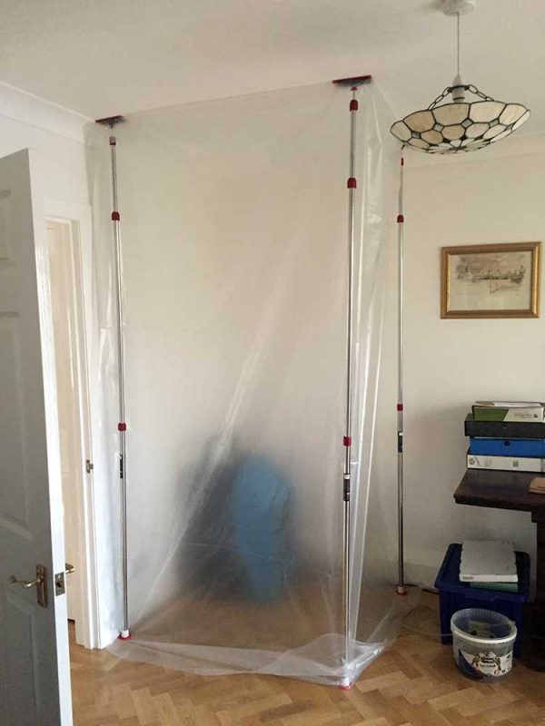 Plastic Sheeting to Protect Contents & Unaffected Areas - CRS Clean